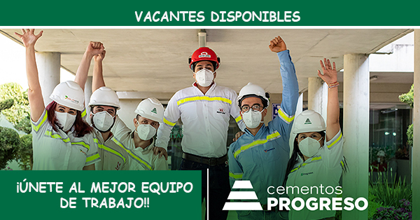 Plaza Vacante en Cementos Progreso Guatemala | MARZO 2024 | Trabajos en ...